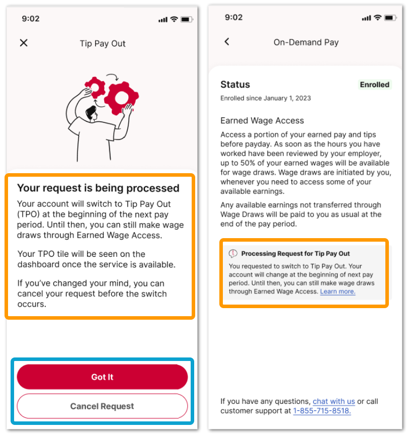 On-Demand Pay : Choosing Between Earned Wage Access and Tip Pay Out – Fuego