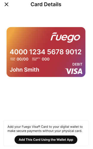 How to add my Fuego Visa® Card to my Digital Wallet (Android™) – Fuego
